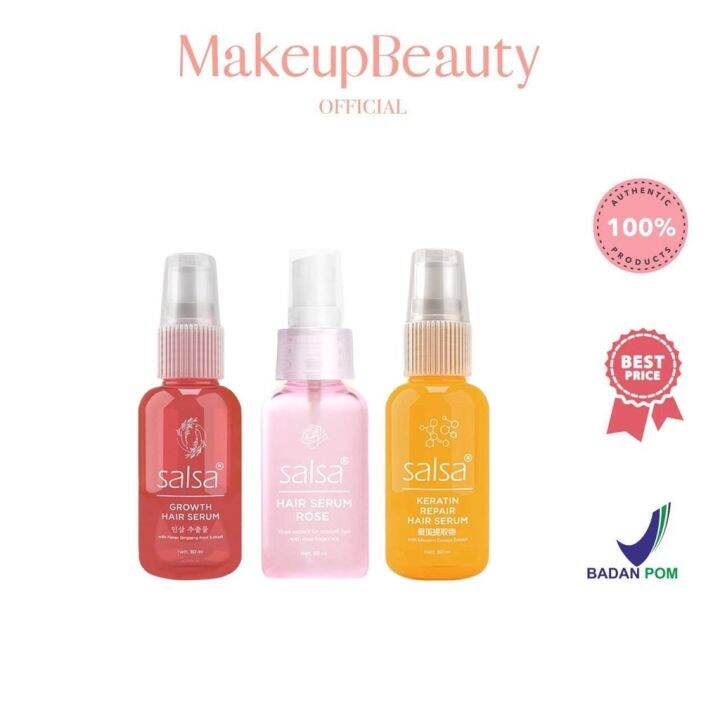 SALSA Hair Serum 80ml - Spray Perawatan Rambut Keratin & Growth ...