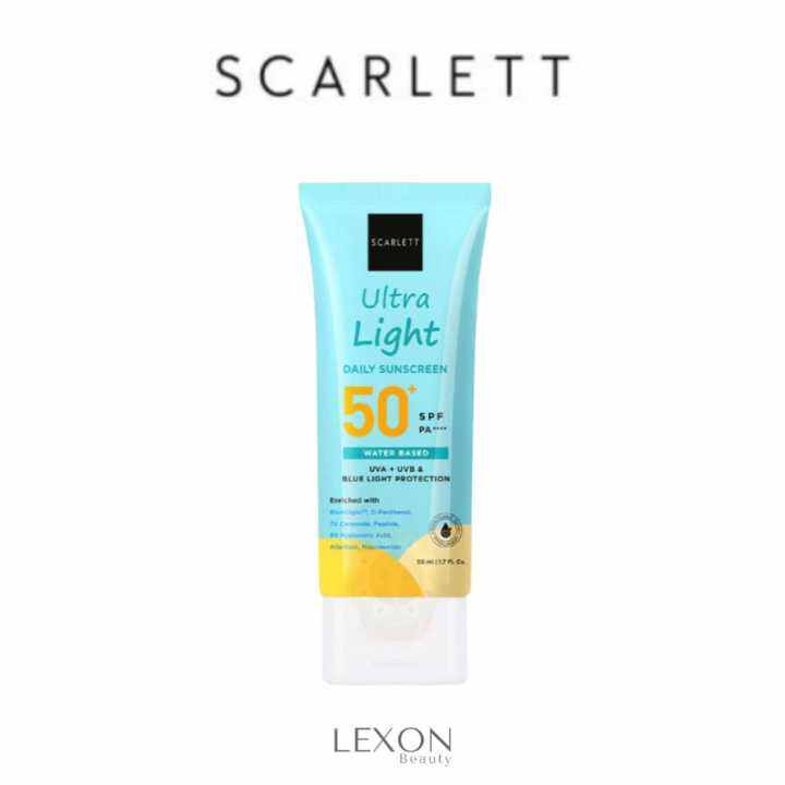 [Scarlett] Ultra Light Daily Sunscreen SPF 50 PA+++ | Lazada Indonesia