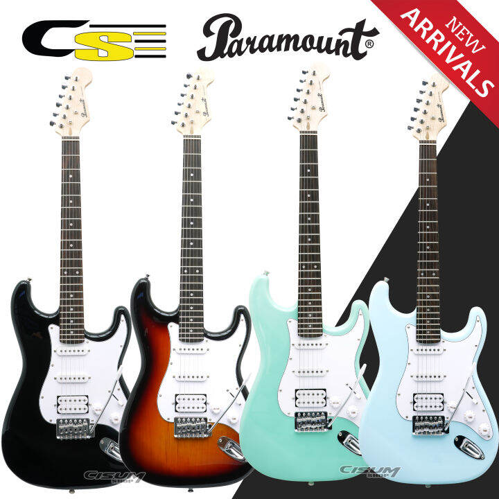 Paramount PE102 กีตาร์ไฟฟ้า ทรง Strat 22 เฟร็ต S-S-H Pickup ซีรีย์ ...