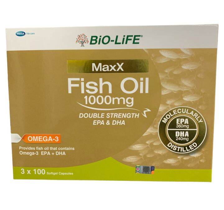 BIO-LIFE MAXX FISH OIL 1000MG 3X100’S (READY STOCK) | Lazada