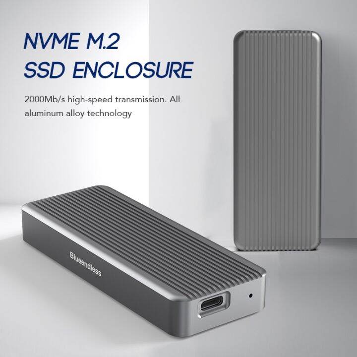 เคส M.2 NVME Enclosure USB C Type C 3.2 20Gbps เคสเอสเอสดีของเครื่องพีซี M2 SATA NGFF 5Gbps SSD ...