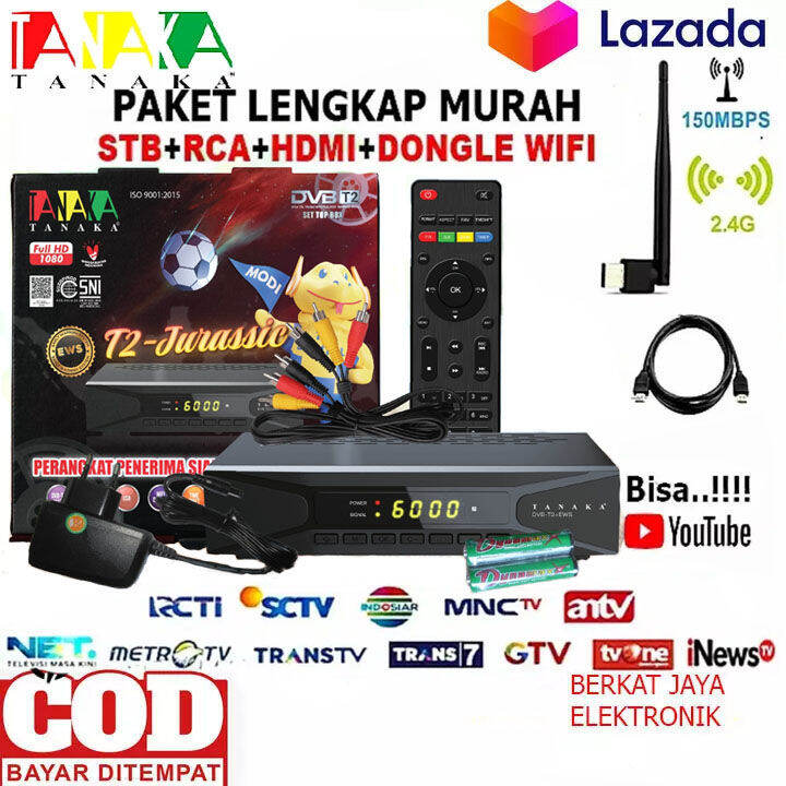 HARGA PROMO!! STB Digital DVB T2 Tanaka type T2 - Set Top Box - T2 JURASSIC/STB Digital DVB T2 ...