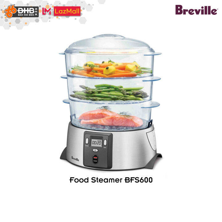 Breville BFS600 the Quick Steam™ Digital Food Steamer - 30sec Instant ...