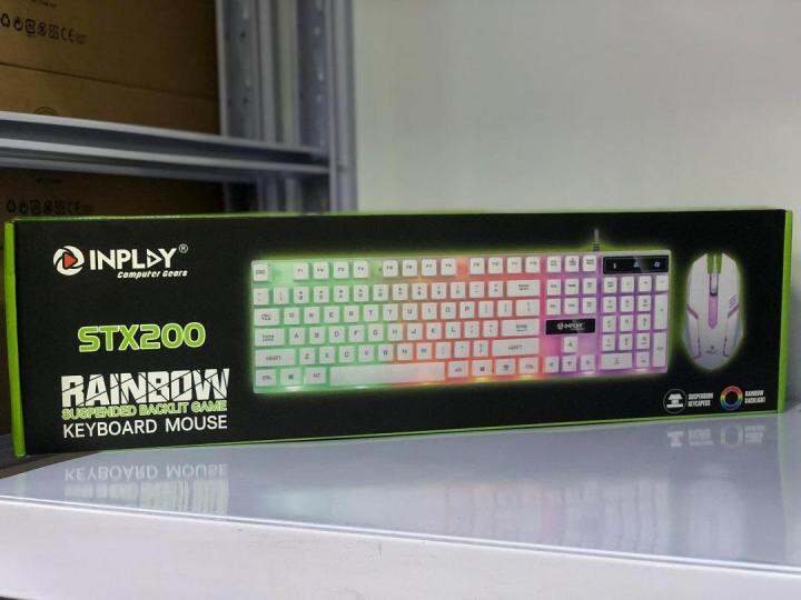 INPLAY STX200 RGB GAMING KEYBOARD/MOUSE | Lazada PH