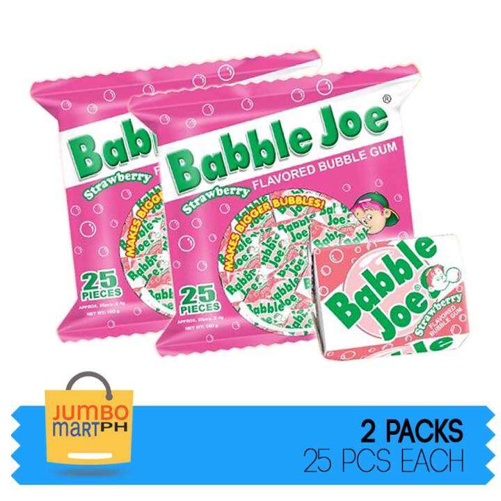 BABBLE JOE BUBBLE GUM STRAWBERRY 25 PCS. / SET OF 2 | Lazada PH