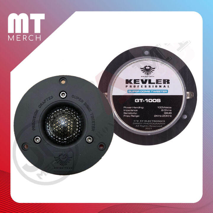 Kevler (GT-100) Dome Tweeter with Free Capacitor | Lazada PH
