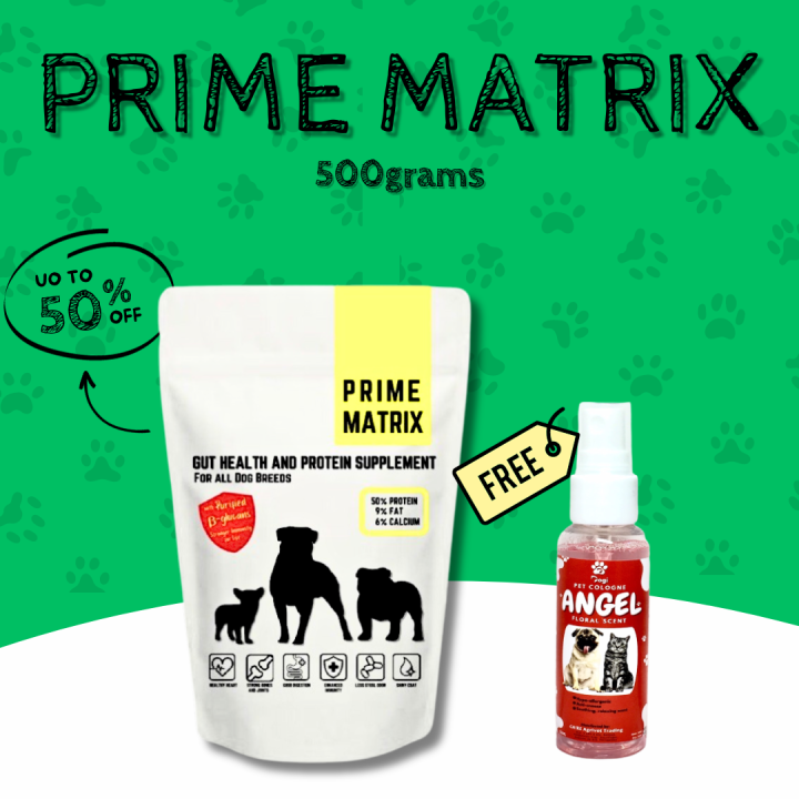 [VETKLIX] SALE! PRIME MATRIX 500grams (pouch)WITH FREE DOGI COLOGNE 50ml / para sa aso | Lazada PH