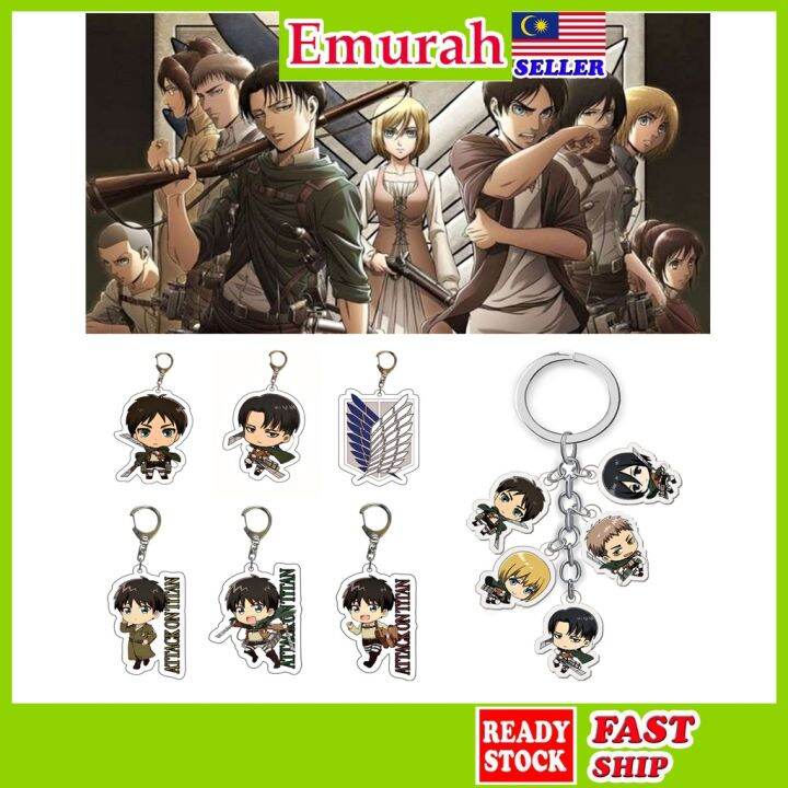 Attack On Titan Acrylic Keychain Keyring Anime Manga AOT | Lazada