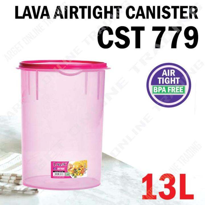 LAVA AIRTIGHT Food Canister Container BPA FREE Cylinder CST 779 13L ...