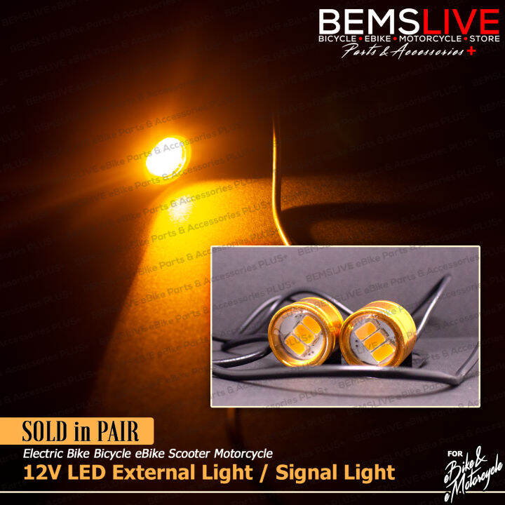 12Volts High Intensity Orange External Small LED Light / Signal Light ...