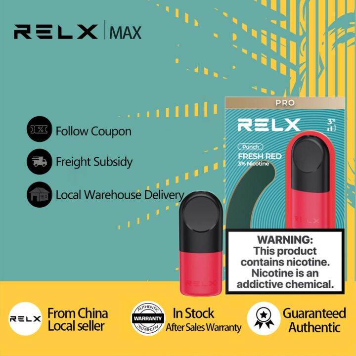RELX Infinity Pods 1 Pack-Infinity-Fresh Red/ Watermelon Authentic Relx ...