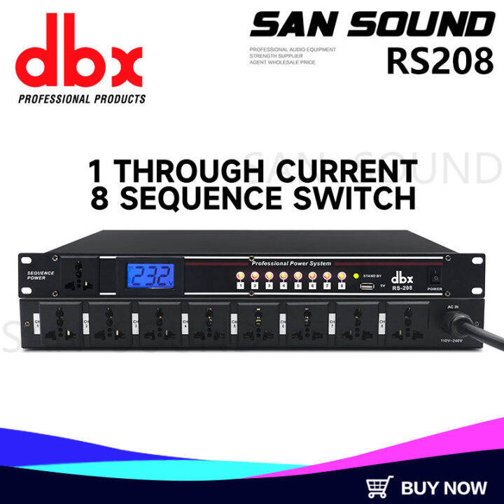 【original】 Dbx Rs 208 9 Outlet Rack Mount Power Sequence Controller