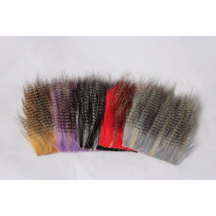 Tigofly 5 pcslot 8cmX8cm Furabou Craft Fur 5 Barred Colors Synthetic ...