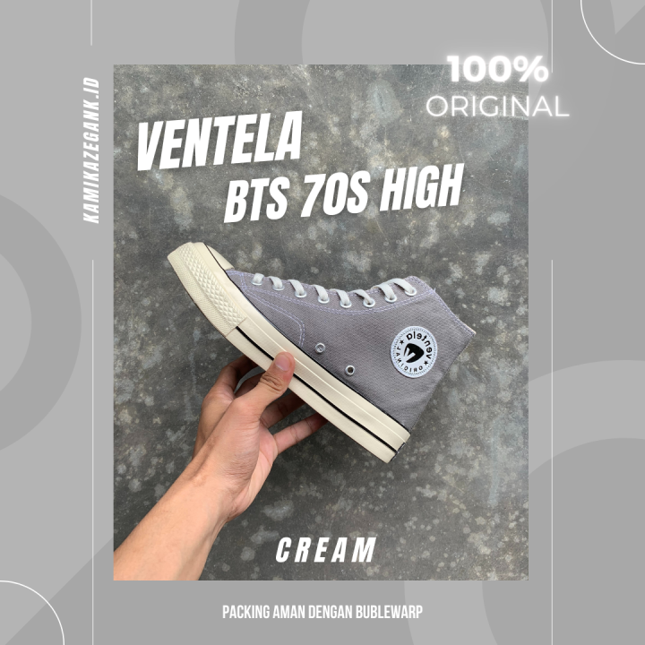Sepatu Ventela BTS 70s High Grey Original | Sneakers Pria dan Wanita ...
