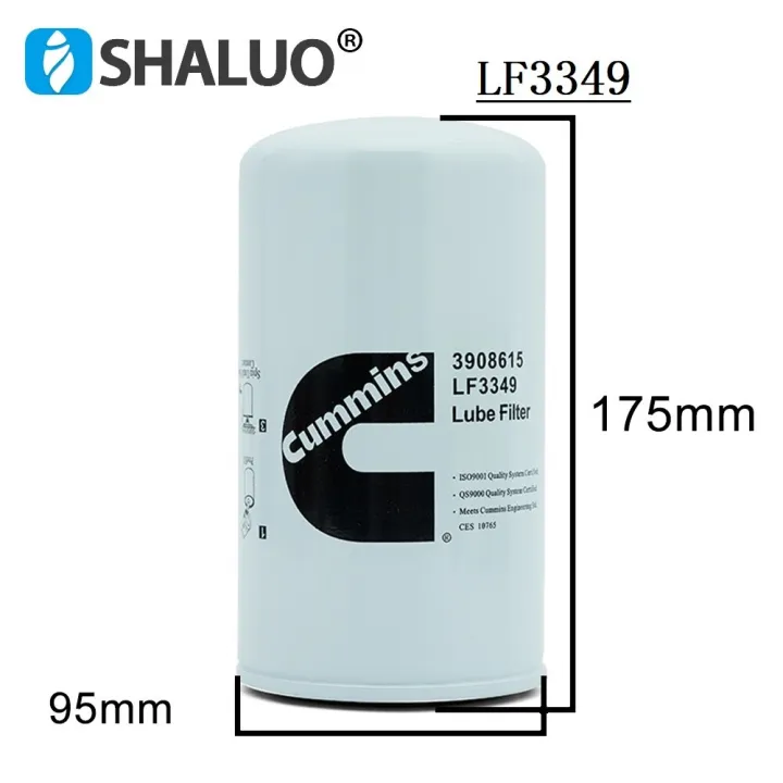 ตัวกรองน้ำมันเครื่องกำเนิดไฟฟ้า3908616 Cummins ฝาครอบไส้กรองน้ำมัน ...