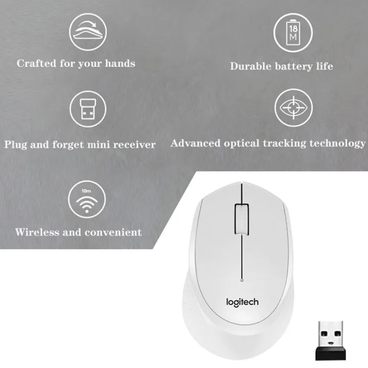 OP- Logitech M330 wireless silent mouse and 2.4GHz USB optical mouse ...