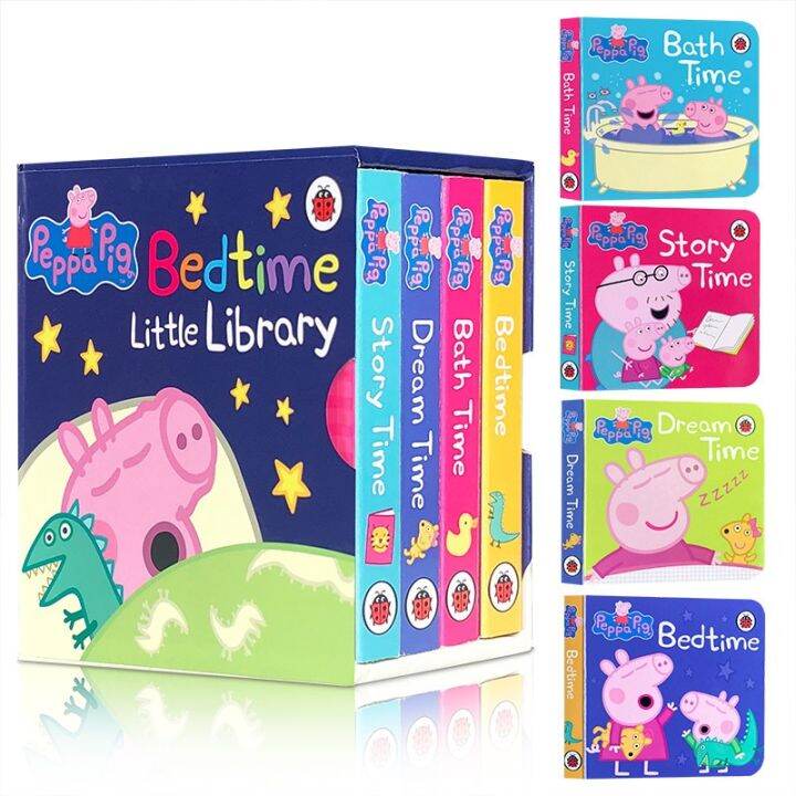 Mini books Peppa Pig Bedtime Little Library | Lazada.co.th