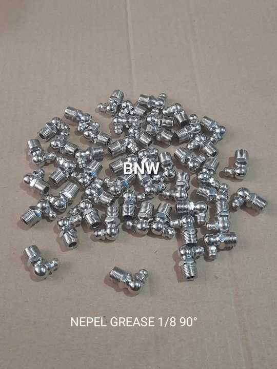 Nepel grease/nepel gemuk 1/8mm bengkok 90 derajat NPT | Lazada Indonesia