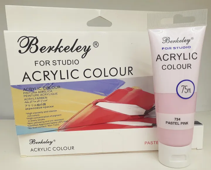 Berkeley Acrylic color 75ml Pastel Pink | Lazada PH