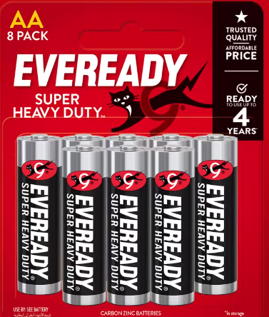 Eveready Battery Super Heavy Duty 8AAA/AA NEW PACK | Lazada