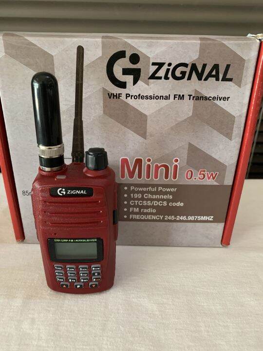 วิทยุสื่อสาร ZIGNAL Mini เครื่องแดง สำหรับประชาชนทั่วไปใช้ ไม่ต้องขอใบอณุญาต | Lazada.co.th