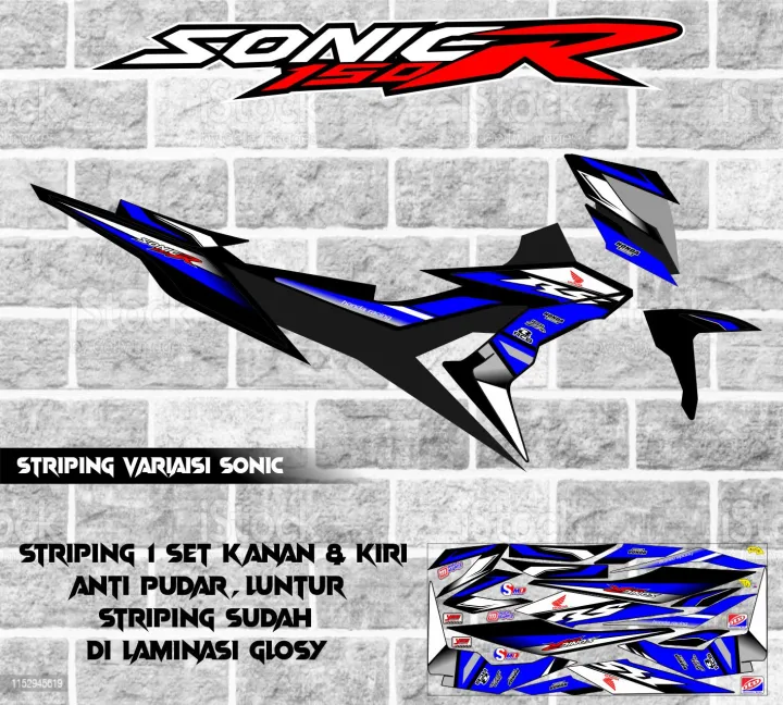 STRIPING STICKER VARIASI MOTOR HONDA SONIC | Lazada Indonesia
