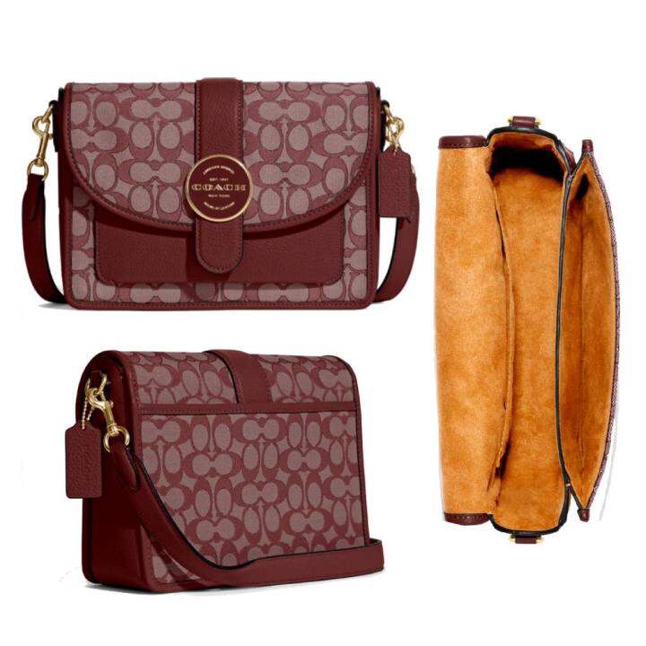 กระเป๋าสะพายข้าง COACH C8307 LONNIE CROSSBODY IN SIGNATURE JACQUARD ...