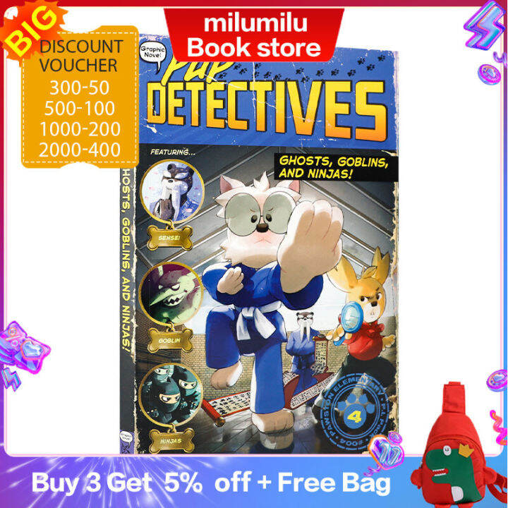 milumilu English Original Pup Detectives #4 Ghosts, Goblins, and Ninjas! Puppy Detective #4 ...