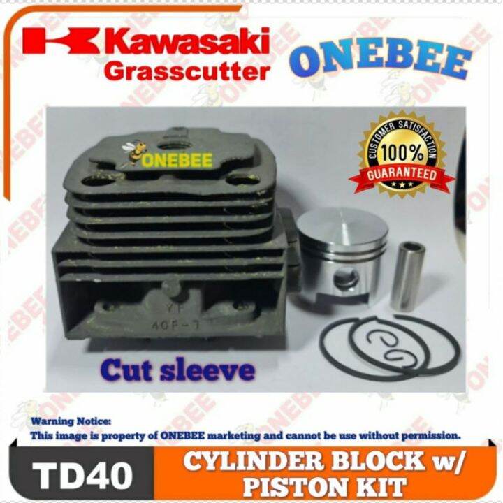 Cylinder Block with pin 11mm, ring 40mm use for Kawasaki TD40 ...