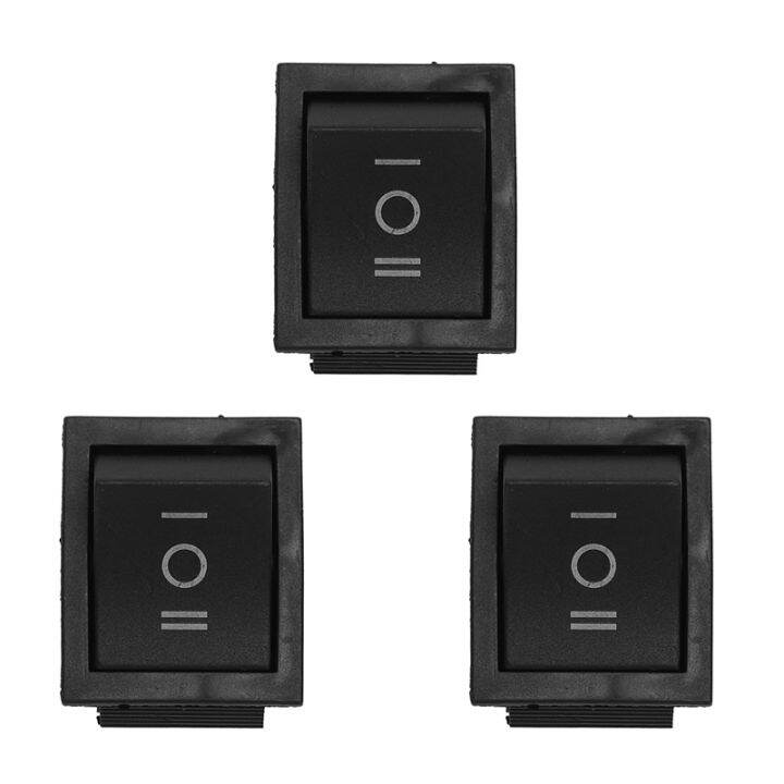 3X 6-Terminals 3 Position ON/OFF/ON DPDT Boat Rocker Switch 16A 250VAC ...