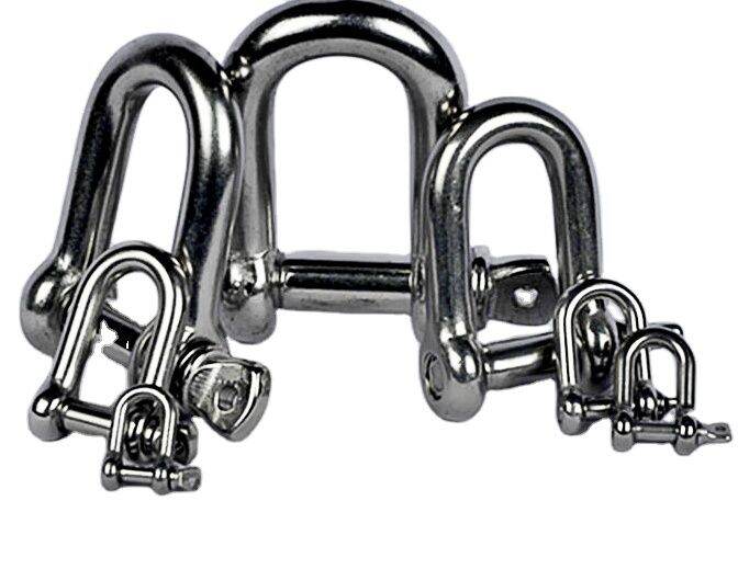 MG Machinery 6mm 10mm 12mm 304 stainless steel D type shackle Screw Pin ...