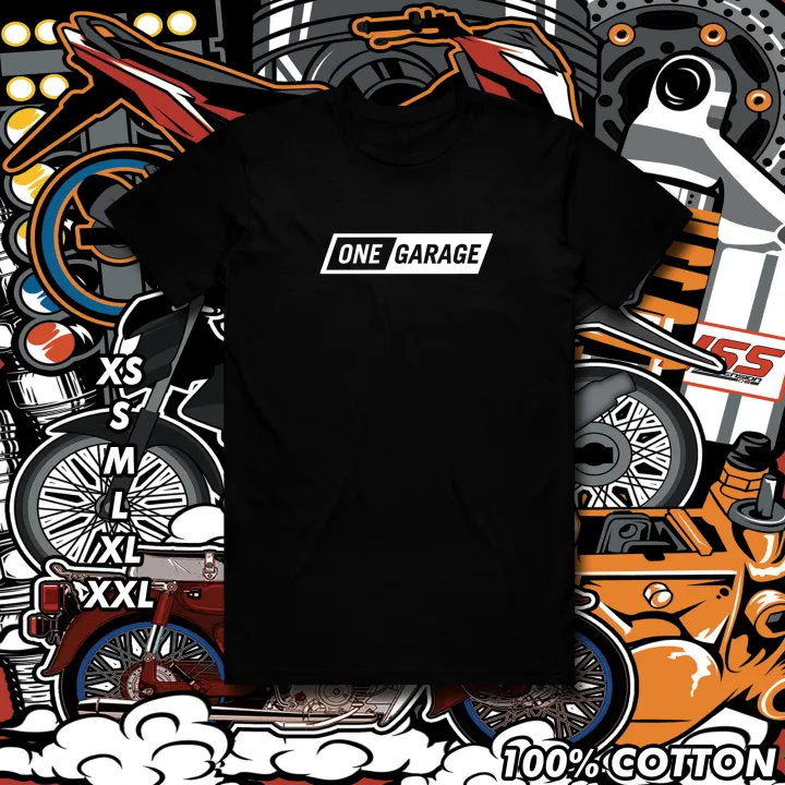1G One Garage Logo Motorcycle New Trend Design Shirt (L37) | Lazada PH