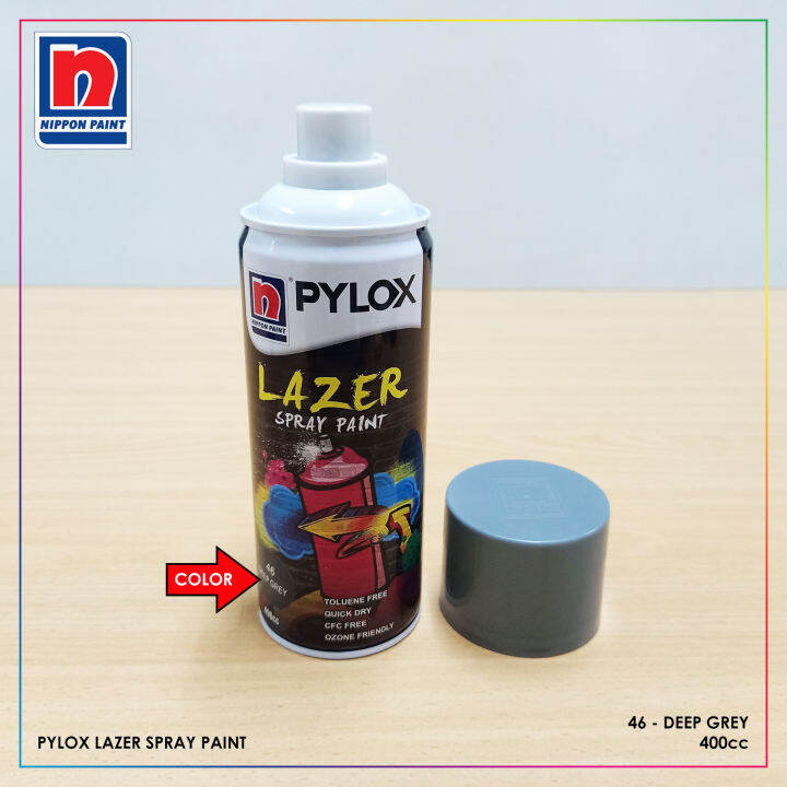Pylox Lazer Spray Paint Deep Grey PLZ046 400cc | Lazada PH