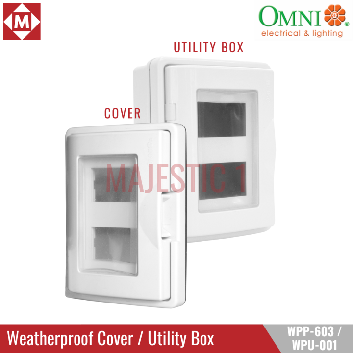 Omni Weatherproof Utility Box WPU-001/ Weatherproof Cover WPP-603 for ...