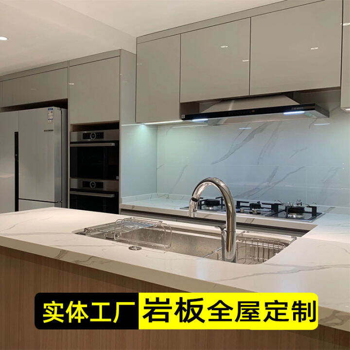 Custom-made artificial marble kitchen countertops, table cabinets ...