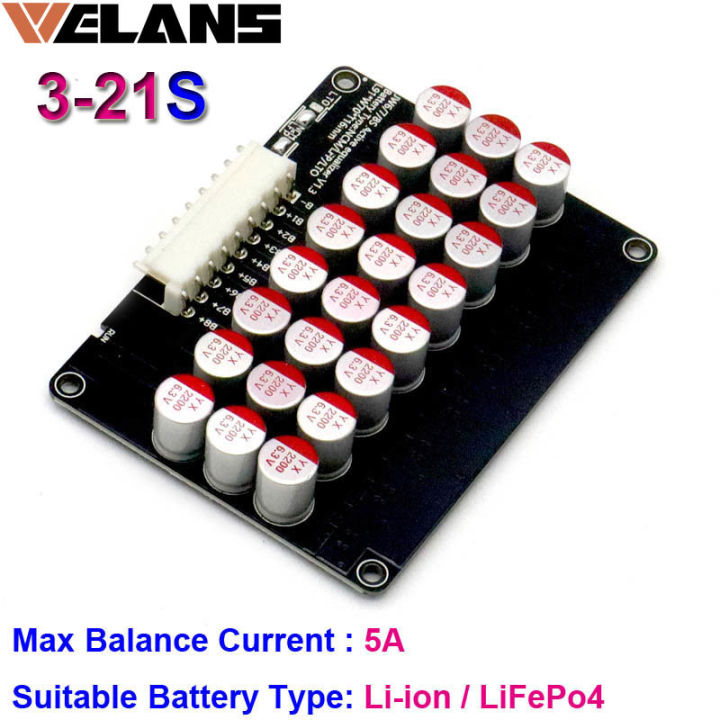 5A High Precision Capacitive Active Balanced Energy Transfer BMS Balance Board Whole Group Li ...