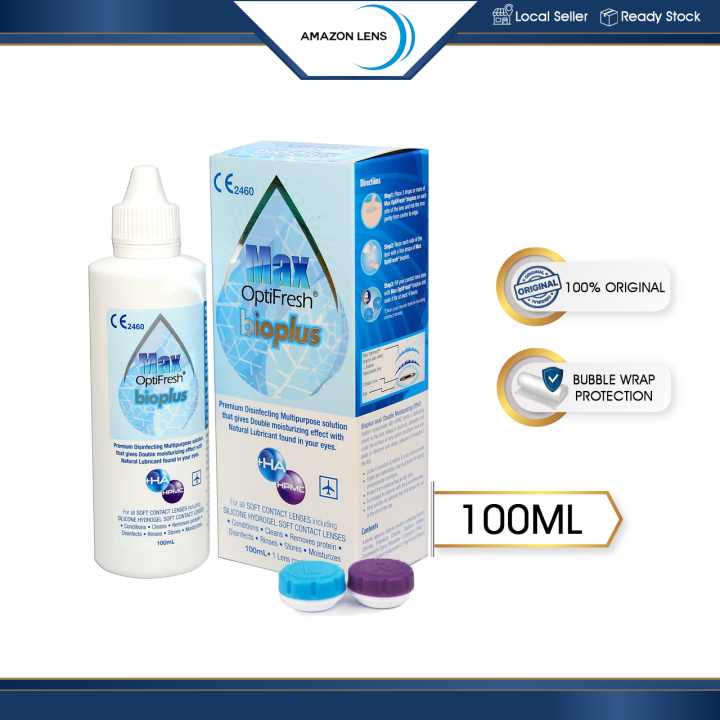 Max Optifresh Bioplus Contact Lenses Solution 100ml (Antiseptics ...