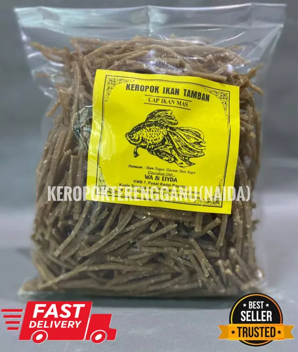 500g Keropok Jejari Ikan Tamban Cap Ikan Emas Terengganu | Lazada