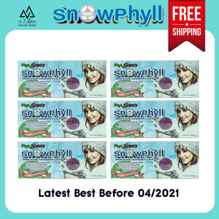6 boxes 】 PhytoScience SNOWPHYLL Snow Algae Chlorophyll - Anti-Aging ...
