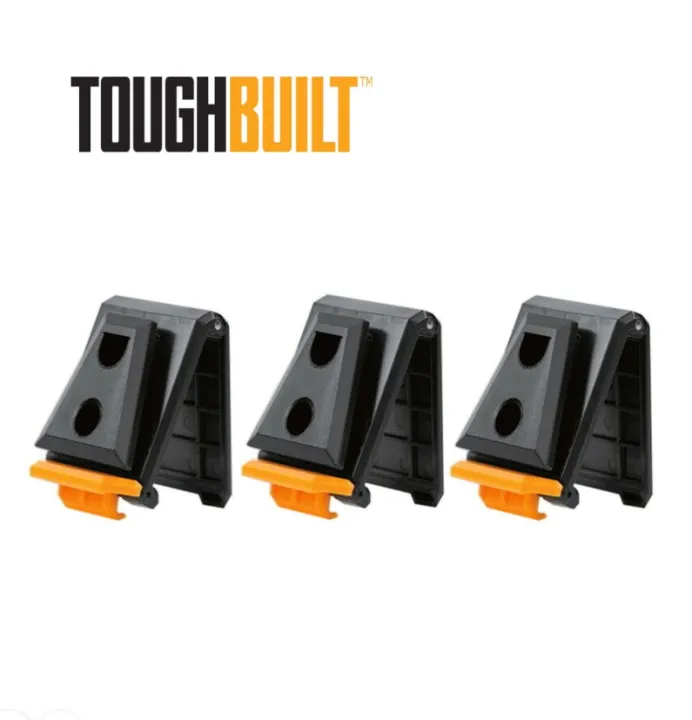Toughbuilt Belt Clip 3pcs TB-CT-150 Cliptech Hubs Clips One Touch Type ...