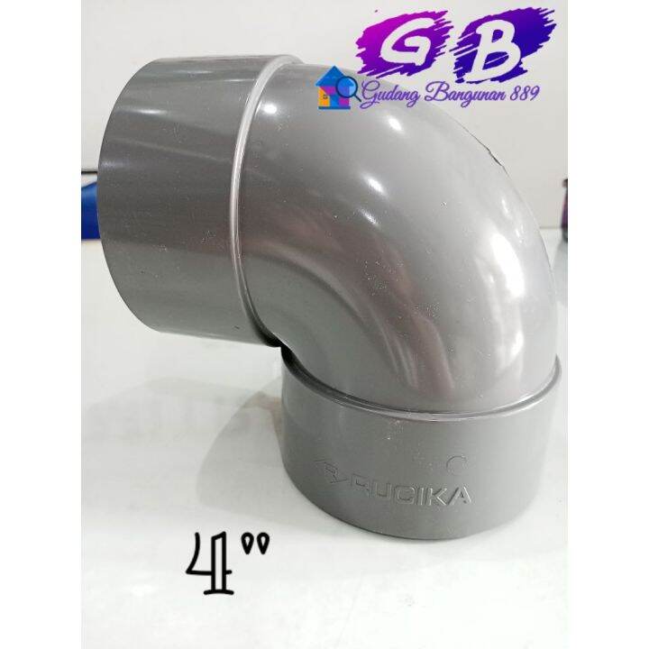 KNEE/KENI PVC 4" RUCIKA AW / ELBOW 4 INCI RUCIKA | Lazada Indonesia