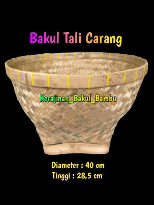 Bakul nasi ukuran besar Bakul TALI CARANG aten bakul anyaman bambu ...