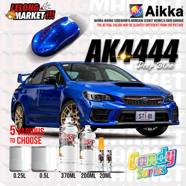 2K Paint 【 AIKKA AK4444 Deep Blue 】 Candy Series Car Motor Paint DIY ...