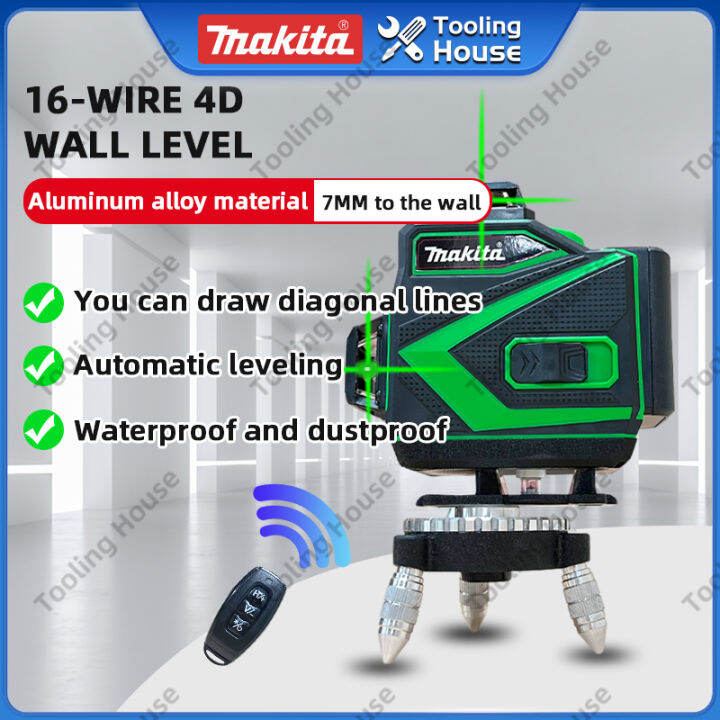 Laser Level16 Lines Green Laser Levels Remote Control 360° Horizontal ...