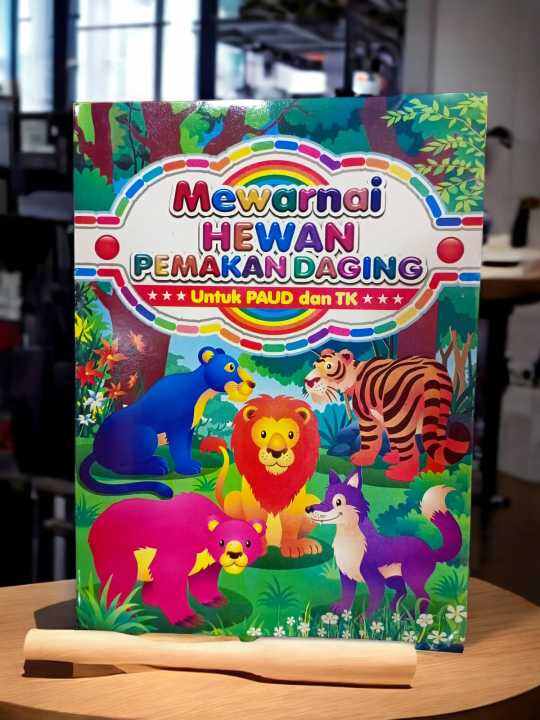 Buku Mewarnai Budiono Besar Buku Mewarnai Anak Mewarnai Hewan Pemakan ...