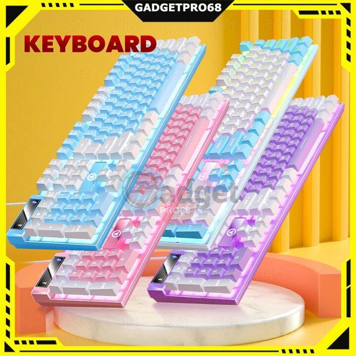 K500 Mechanical Keyboard RGB Backlit Hot-Swappable Wired 94 Keys Gaming ...