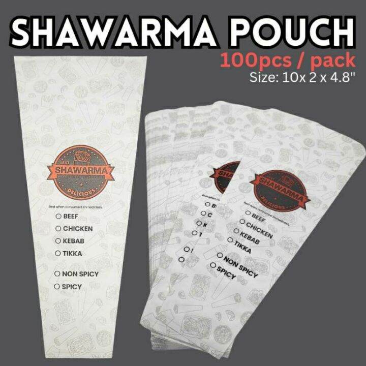 Shawarma Cone Pouch Paper 100pcs | Lazada PH