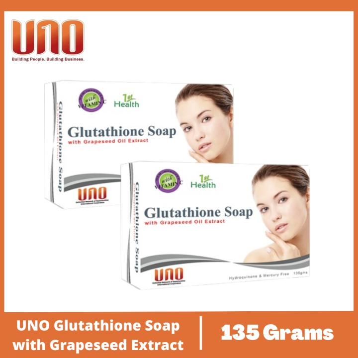 Original UNO Natura White Glutathione Soap 135 grams ( 2 Boxes ...