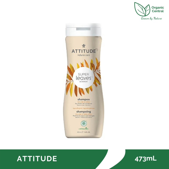 Attitude Super Leaves Shampoo Volume and Shine Soy Protein and ...