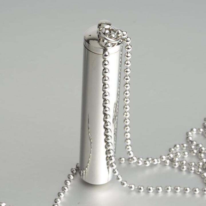 LazaraHome Capsule Pendant DIY Openable Cylinder Stainless Steel Urn ...